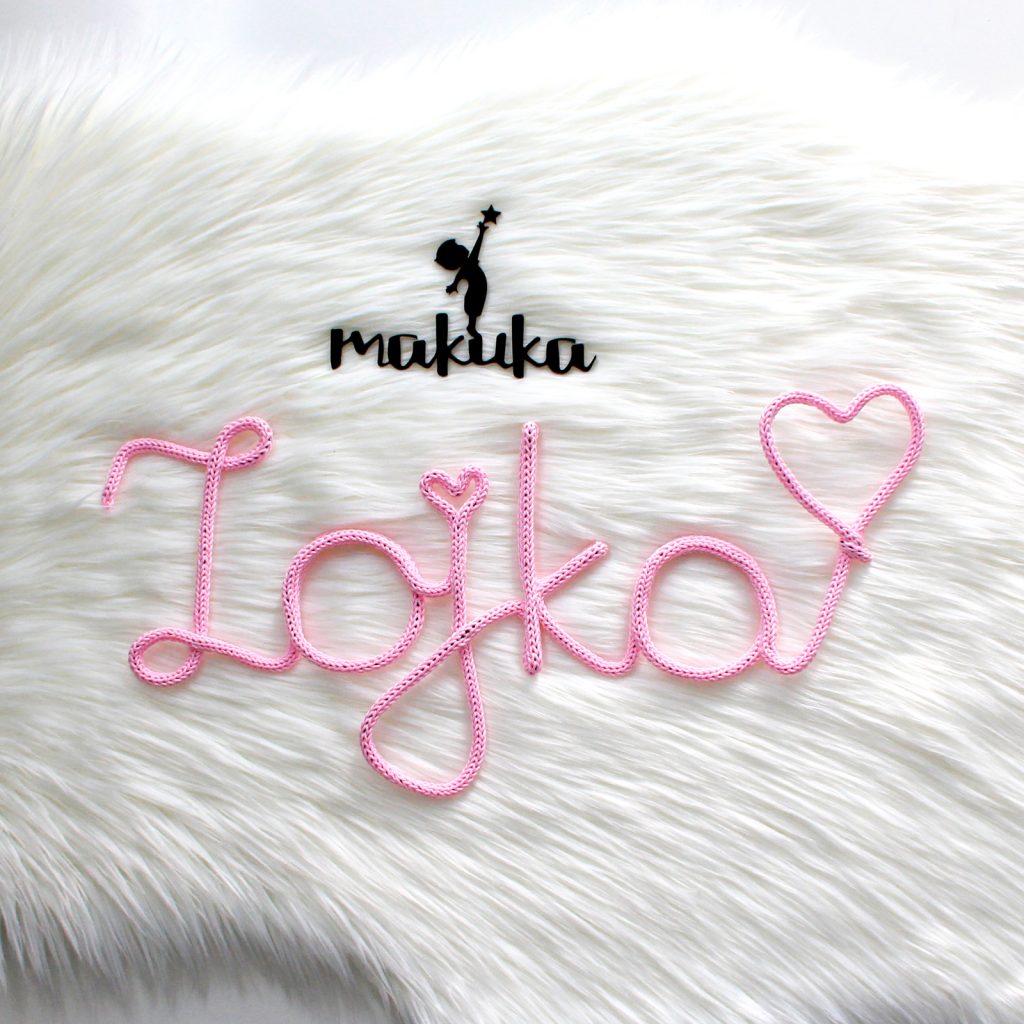 Pletený nápis - MAKUKA
